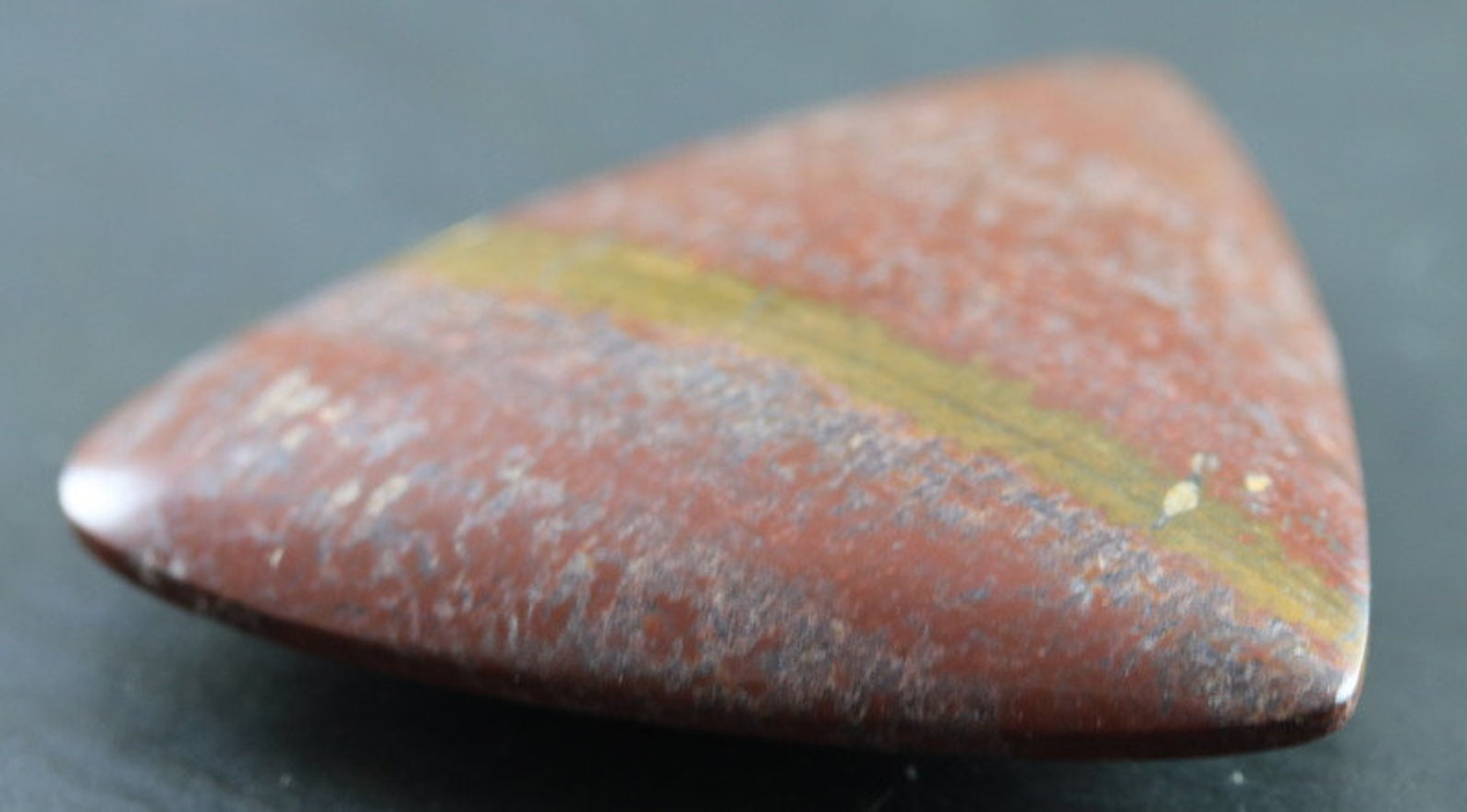 CLEARANCE Red Plume Jasper Beautiful Domed Front and Back - Etsy