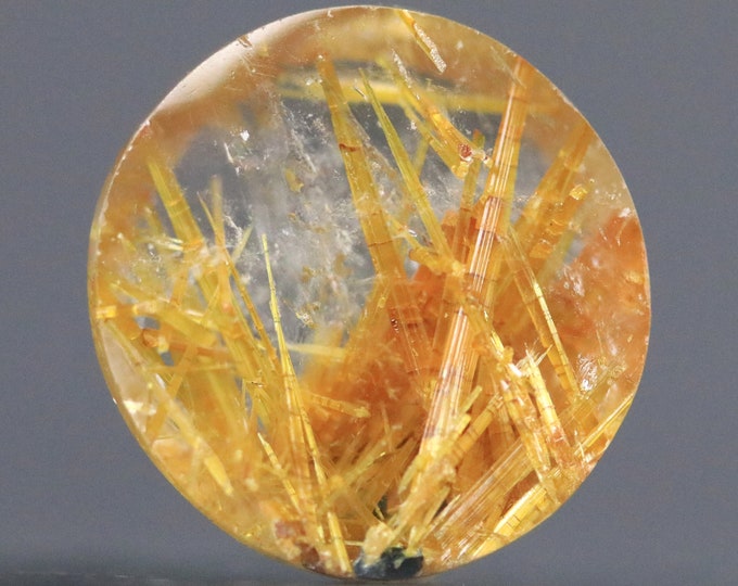 Beautiful Golden Venus Hair Gold Star Rutilated Quartz Gemstone Round ...