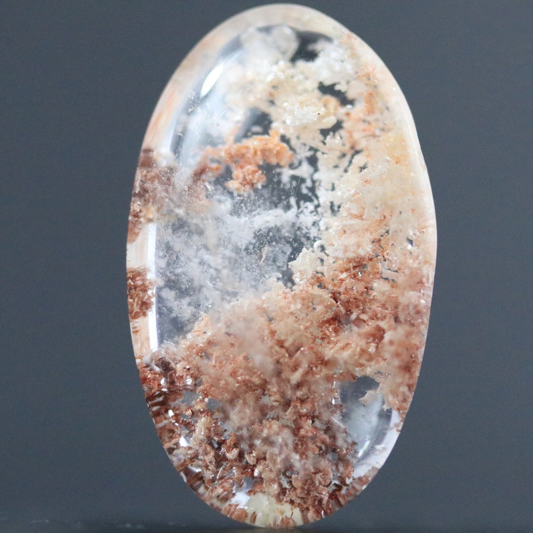 Natural Phantom Quartz Cabochon Unique Gemstone for Jewelry Design ...