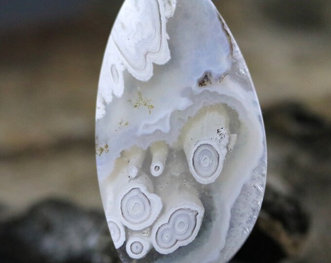 Amazing Tube Agate Freeform White Stone Cabochon Beautiful, Untreated ...