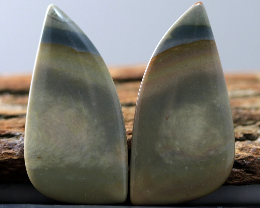Earth Tone Beautiful Jasper Pair Gemstone Matching Set From Brazil - Etsy