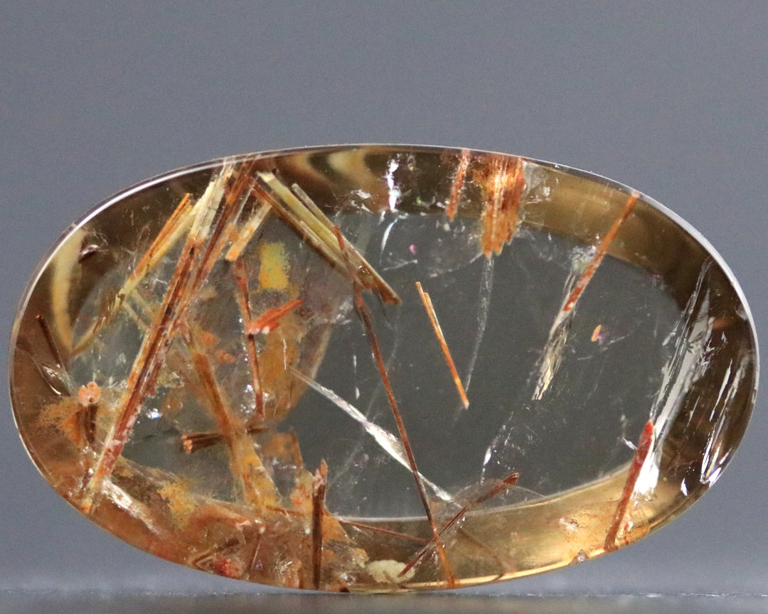 Beautiful Golden Rutilated Smoky Quartz Amazing Gemstone 33MM | 32.5 ...