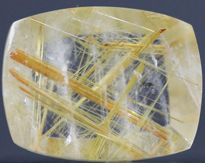 Venus Hair Golden Rutilated Quartz Fine Gemstone 22MM | 23 CARAT - Etsy