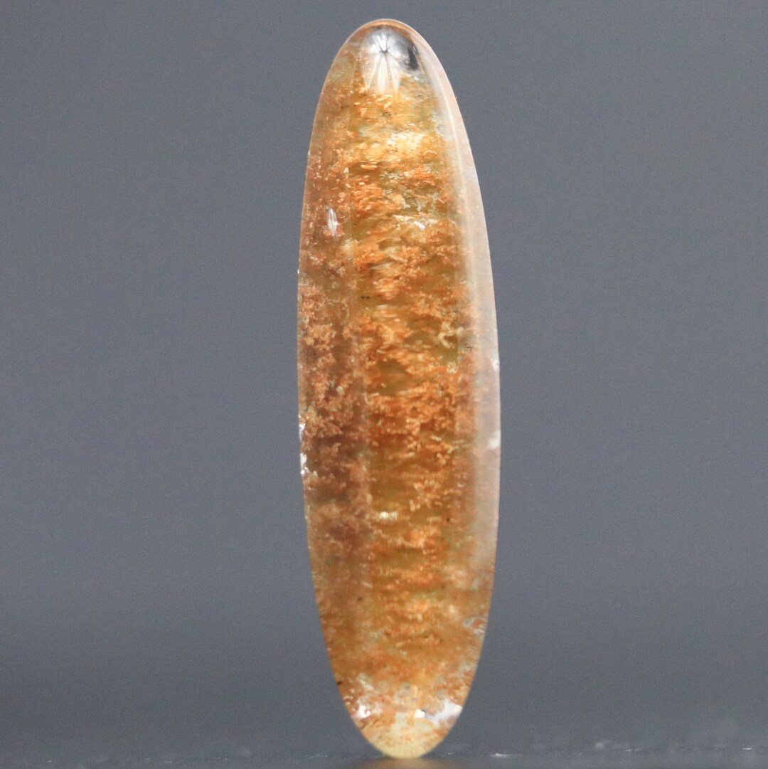 Elongated Oval Garden Quartz Gemstone Lodolite Crystal Beautiful ...