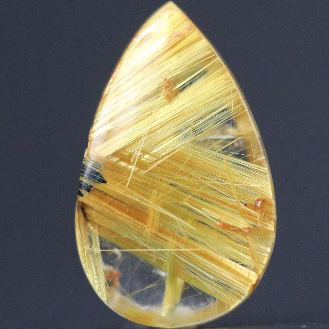 Beautiful Gold Venus Hair Natural Gemstone Loose Stone Cabochon Gold ...