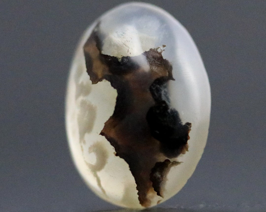 Manganese Agate Milky Chalcedony Natural Oval Jewelry Setting Cabochon ...