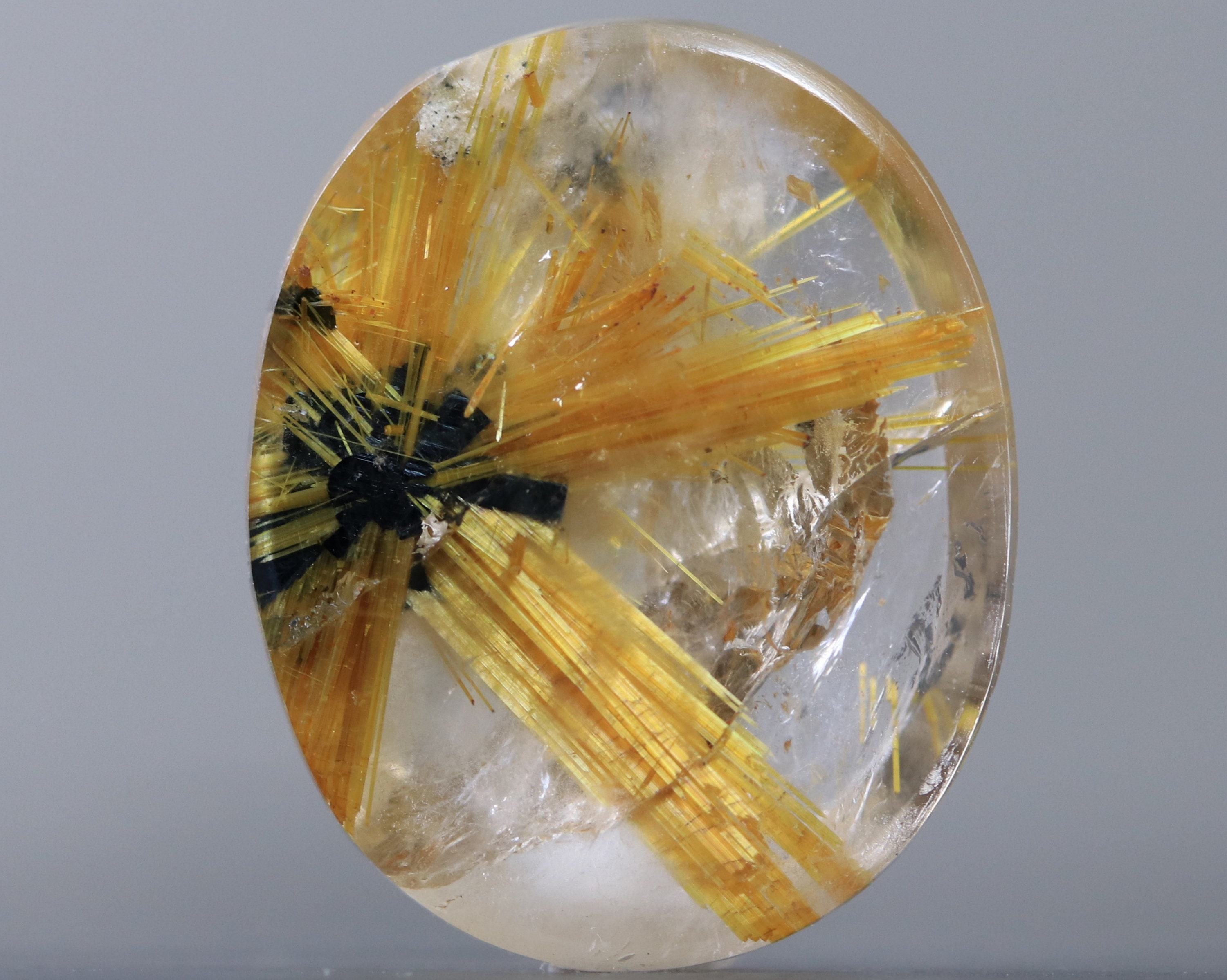 Craft Supplies & Tools Gold Star Rutile Quartz Fine Gemstone Cabochon ...