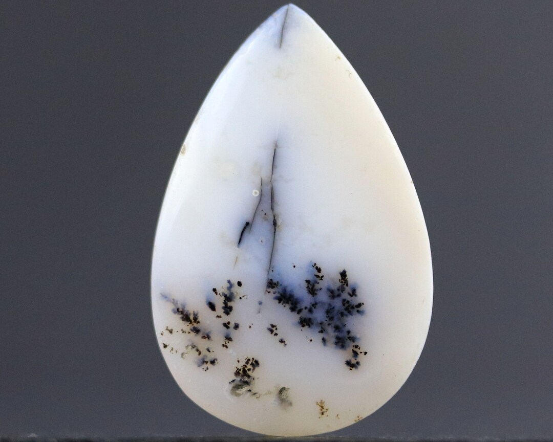 White Opal Dendrite Natural Gemstone Merlinite With Manganese ...