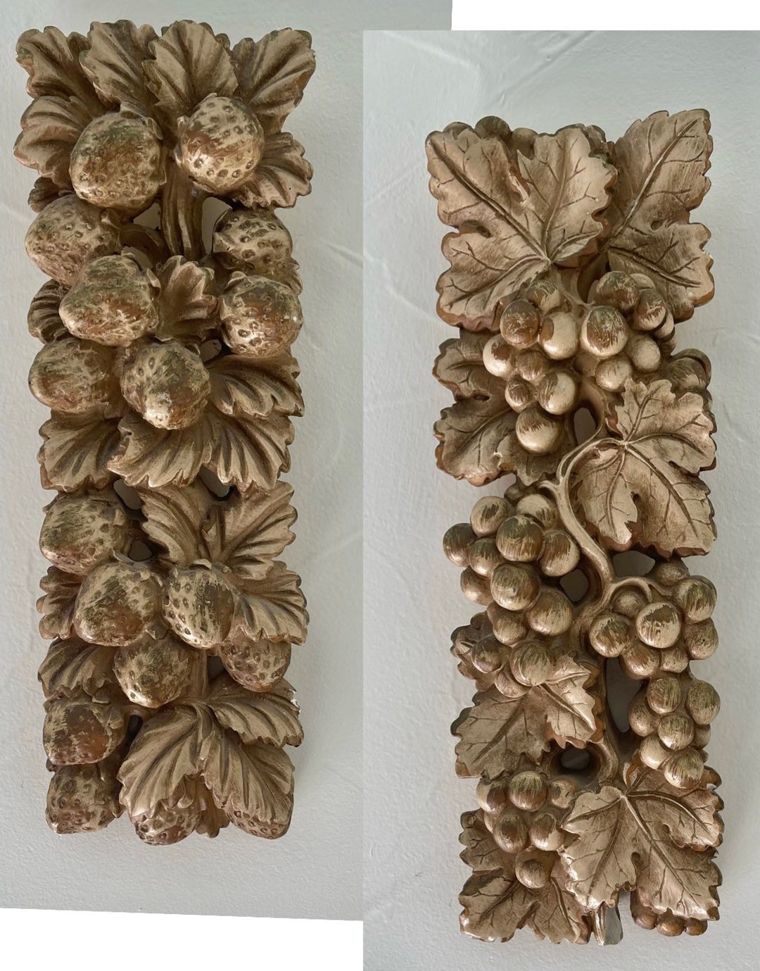 Bxii VINTAGE Set Chalk/plaster Plaques 1958 Universal Statuary Corp 1 ...