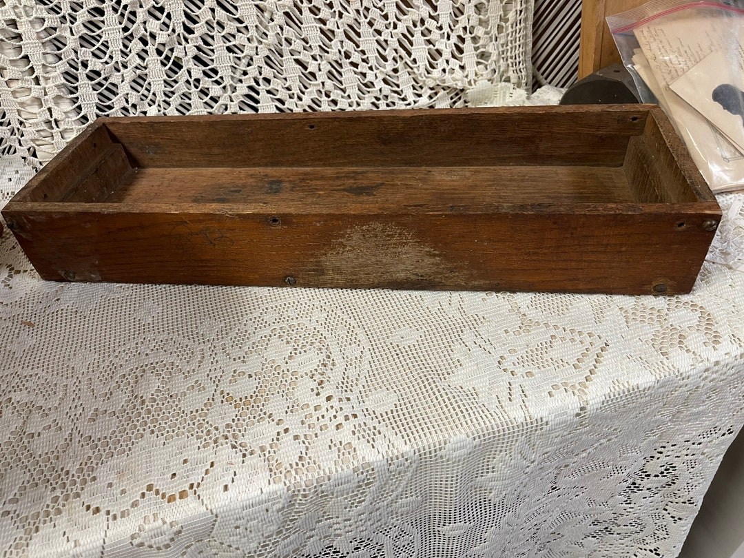 Primitive Wood Drawer, Patina Mission Style Display Shelf Bin6 - Etsy