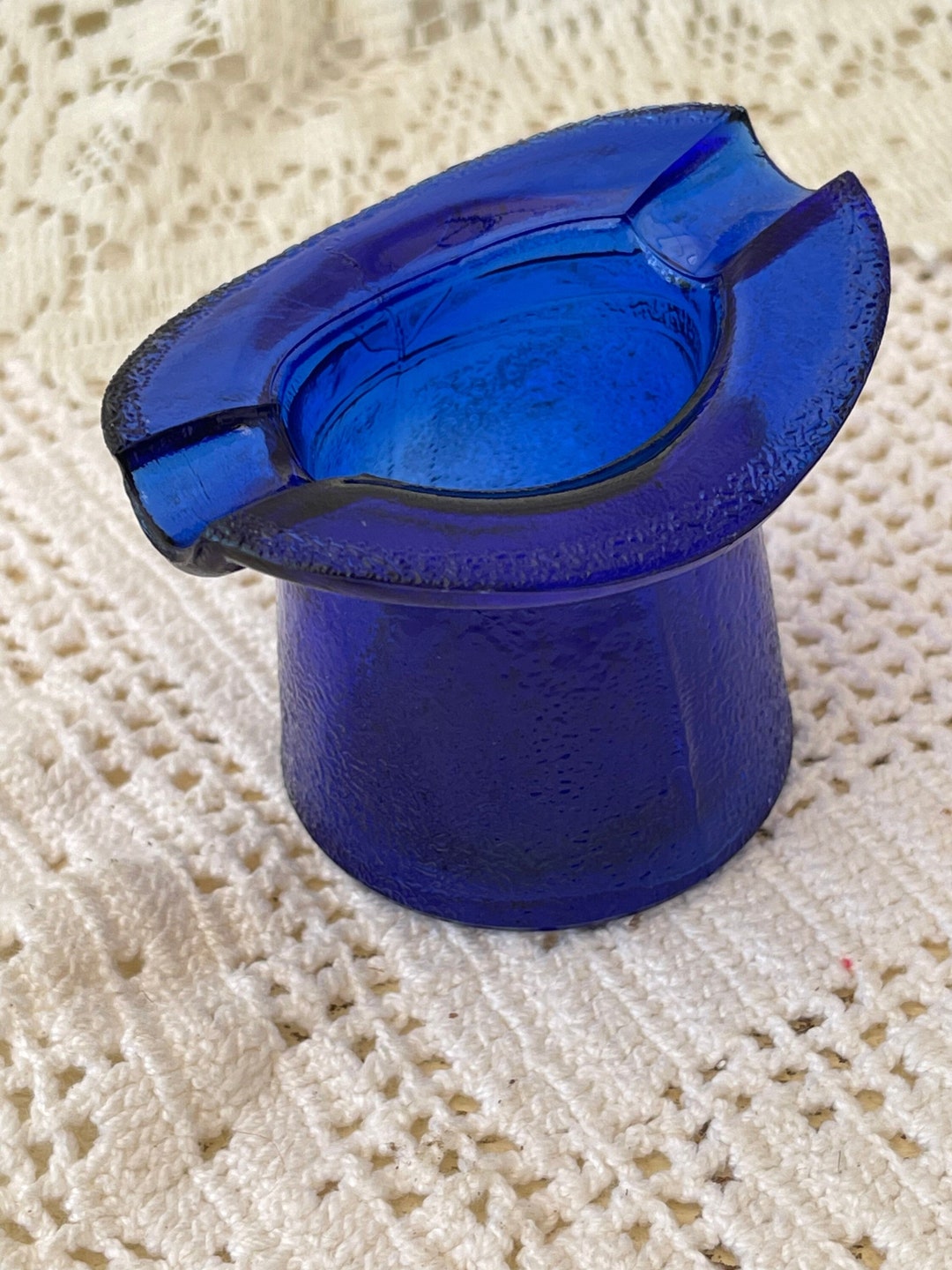 Glass Top Hat LOWELL Hand Cream Deodorant Blue Gem Cream Top - Etsy
