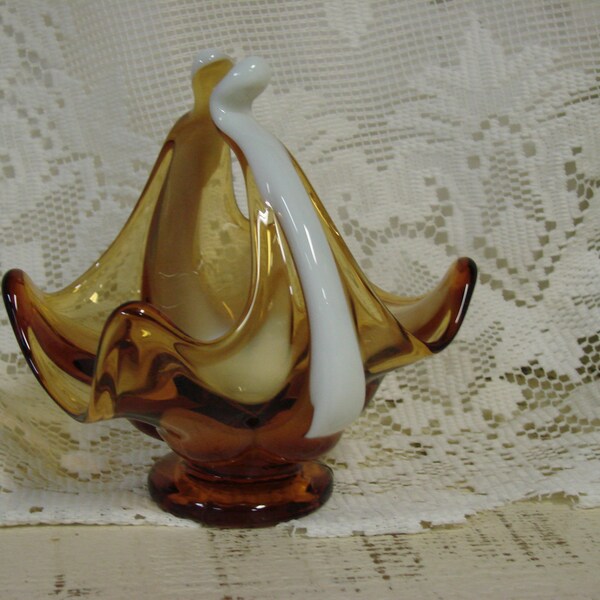 Amber Hand Blown - Etsy