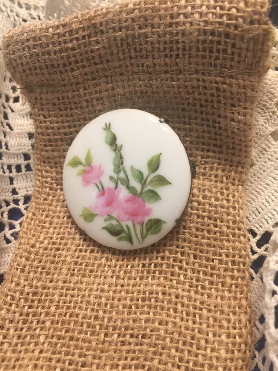 Antique White Porcelain Roses Gilt Gold Italian Chand… - Gem