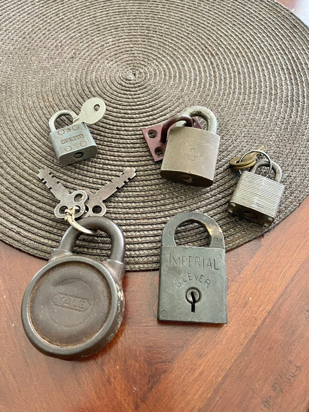 Ck PAD Locks Reese Eagle YALE Master Imperial Made in USA Lot of 5 Cast ...