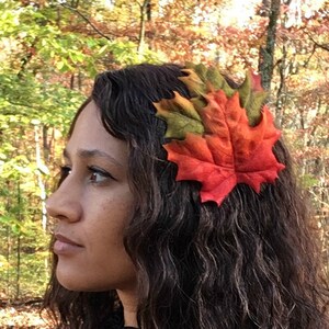 Maple leaf headband Fall headband Autumn leaves headband | Etsy
