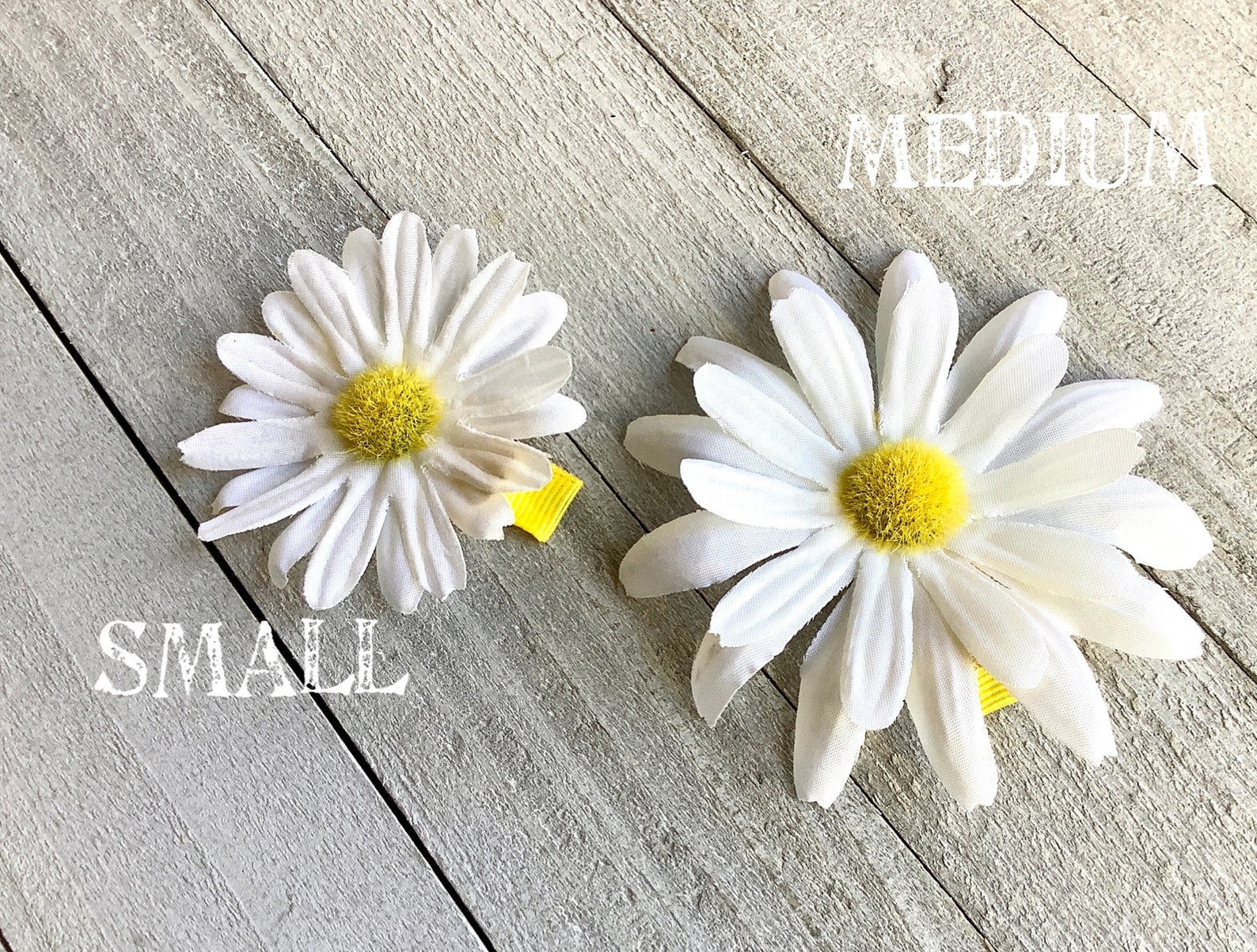 White Daisy Hair Clip Daisy Hair Accessories Daisy Flower - Etsy