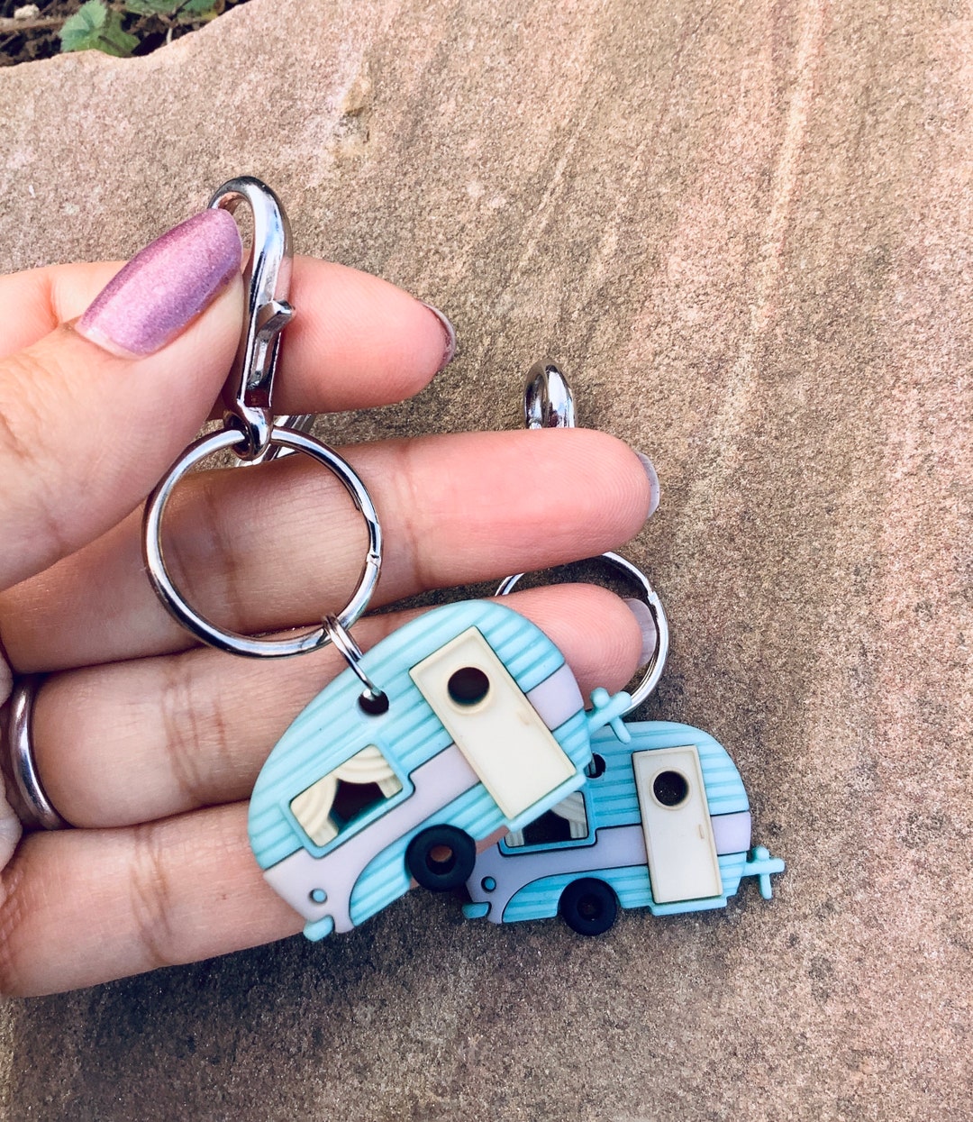 Cute Camper Keychain, Vintage Camper Key Chain - Etsy
