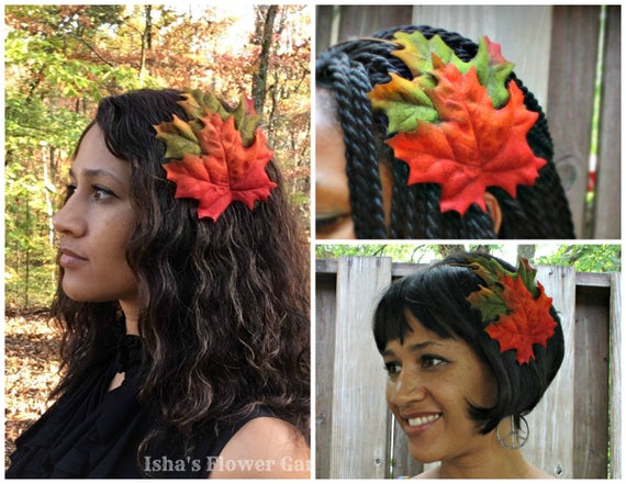 Maple leaf headband Fall headband Autumn leaves headband | Etsy