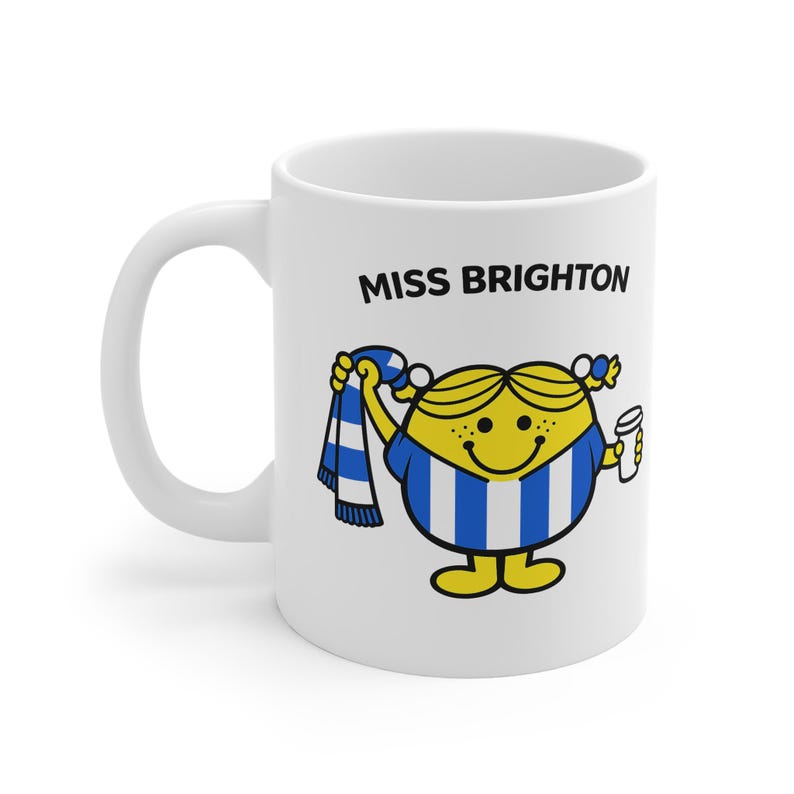 Miss Brighton Mug, Cute Football Valentines Gift for Her, Matchday ...