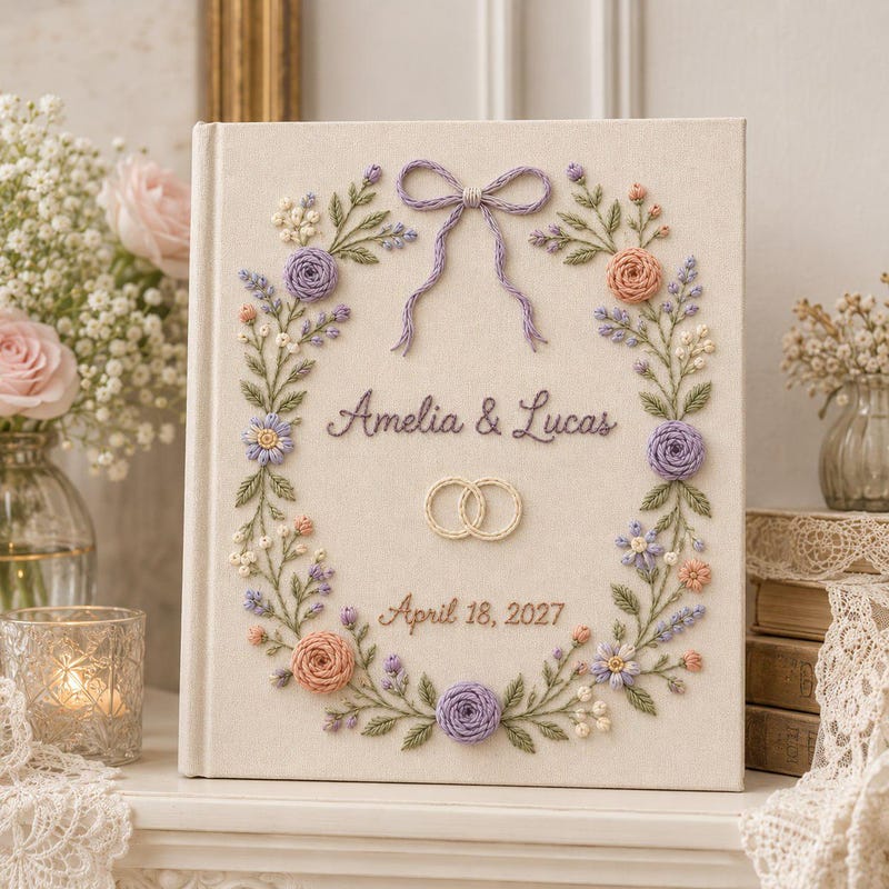 Custom Floral Photo Album - Etsy