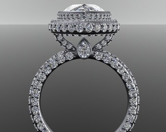 Peek a Boo Engagement Ring - Etsy