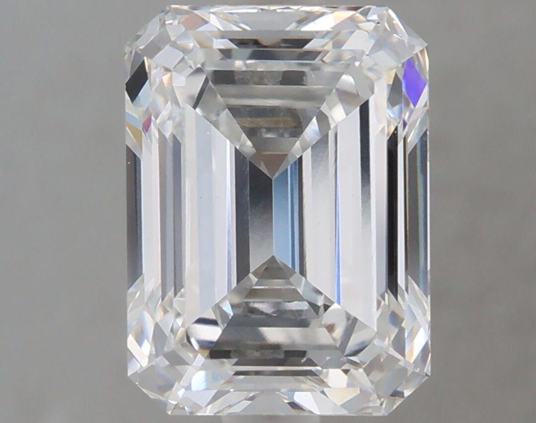 2.50ct Emerald Cut Lab Grown Diamond: E Color, VS Clarity - Etsy