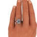 Solitaire Proposal Ring Emerald Cut Moissanite Engagement Ring Gold ...