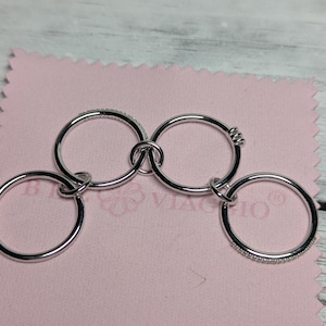 Two Tone Connected Rings, Multi-band, Rings Joined Together, Stacking ...