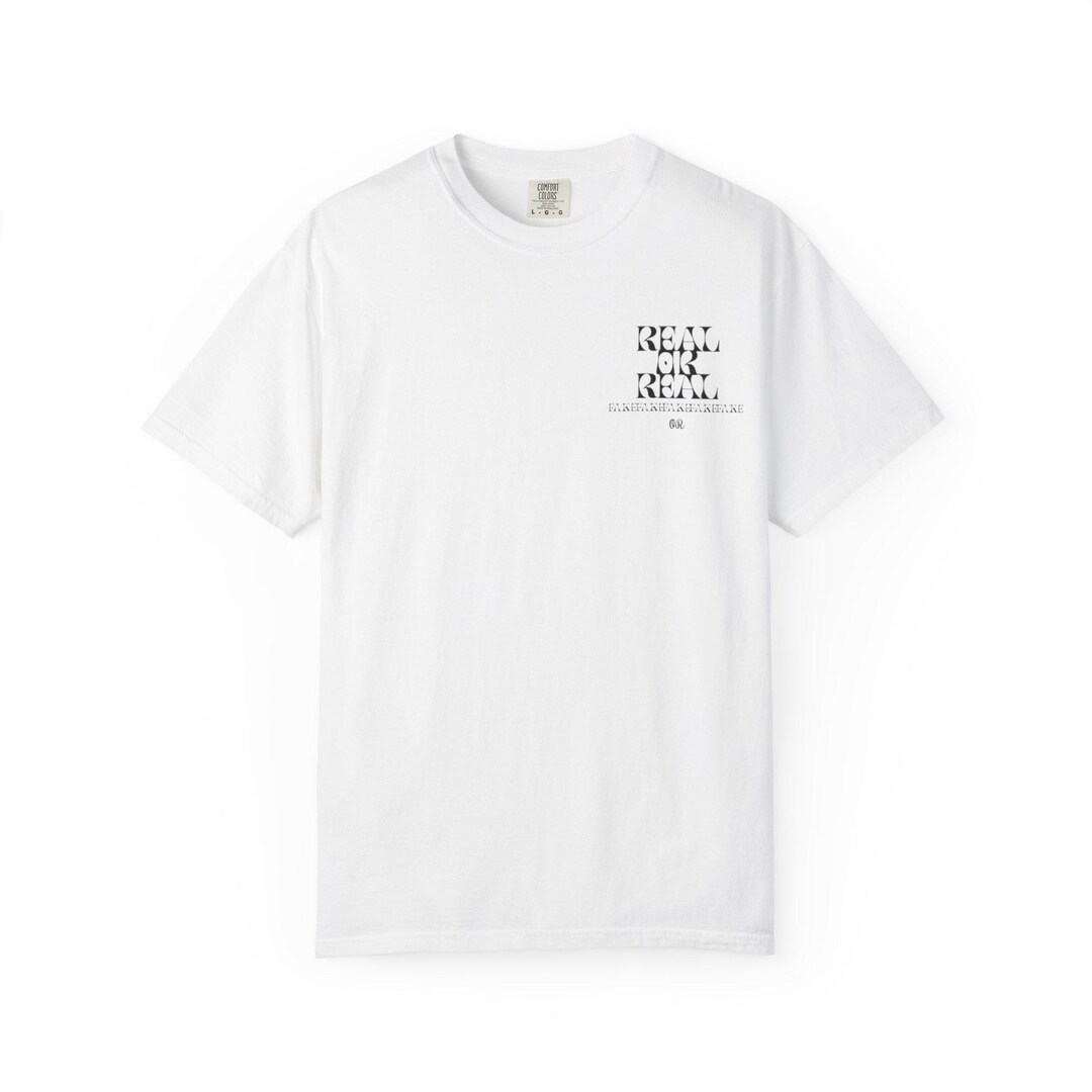 REAL OR REAL the Perception Collection T-shirts Minimal Streetwear - Etsy