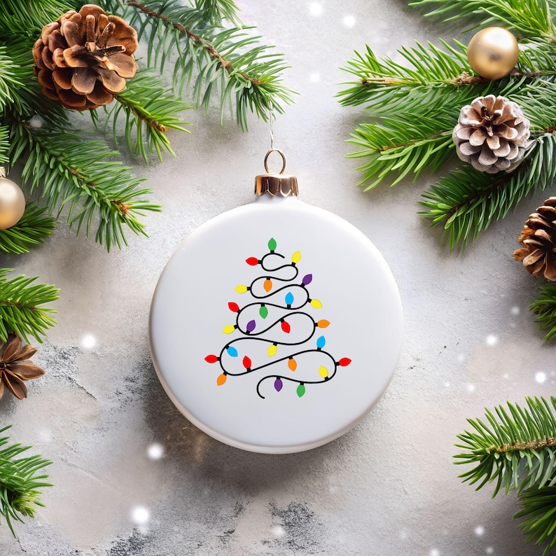 Christmas Lights SVG Bundle: Canva Editable, Cricut, PNG, AI, Eps - Etsy