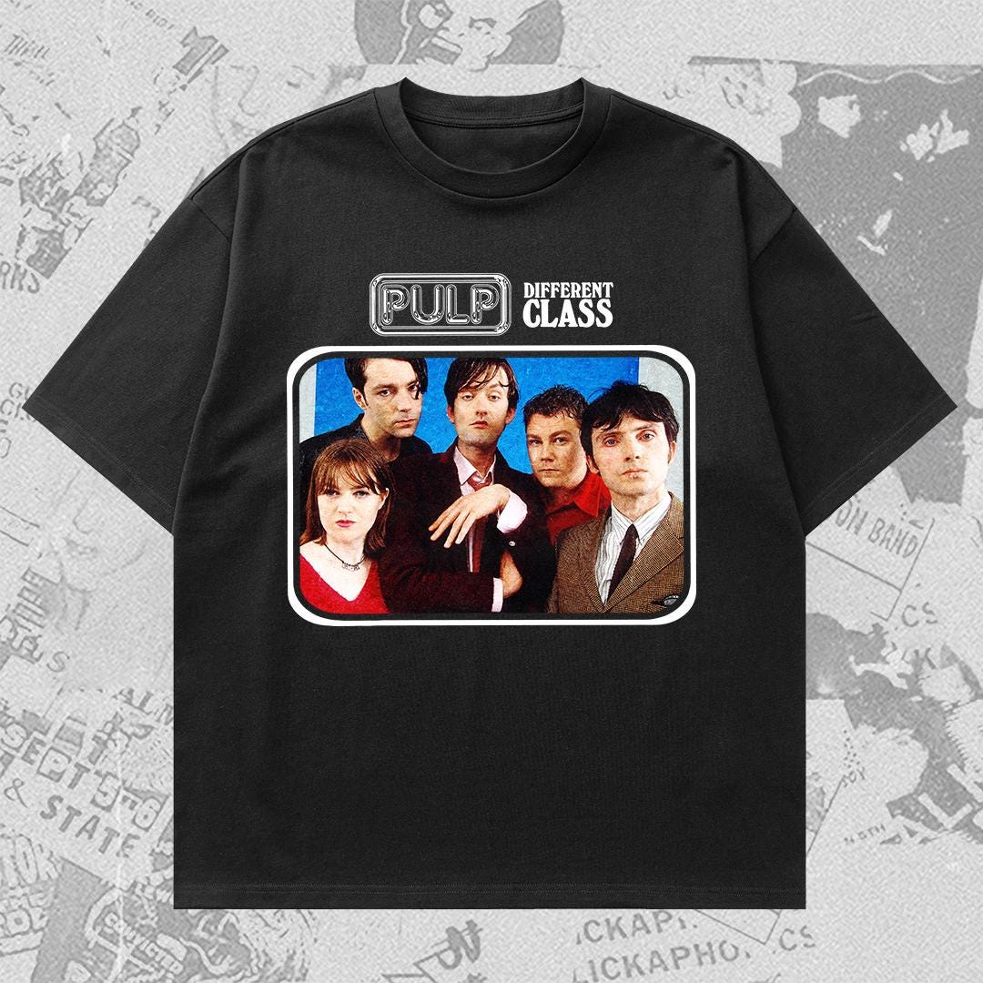 80s 90s PULP Band Britpop T-shirt - Etsy