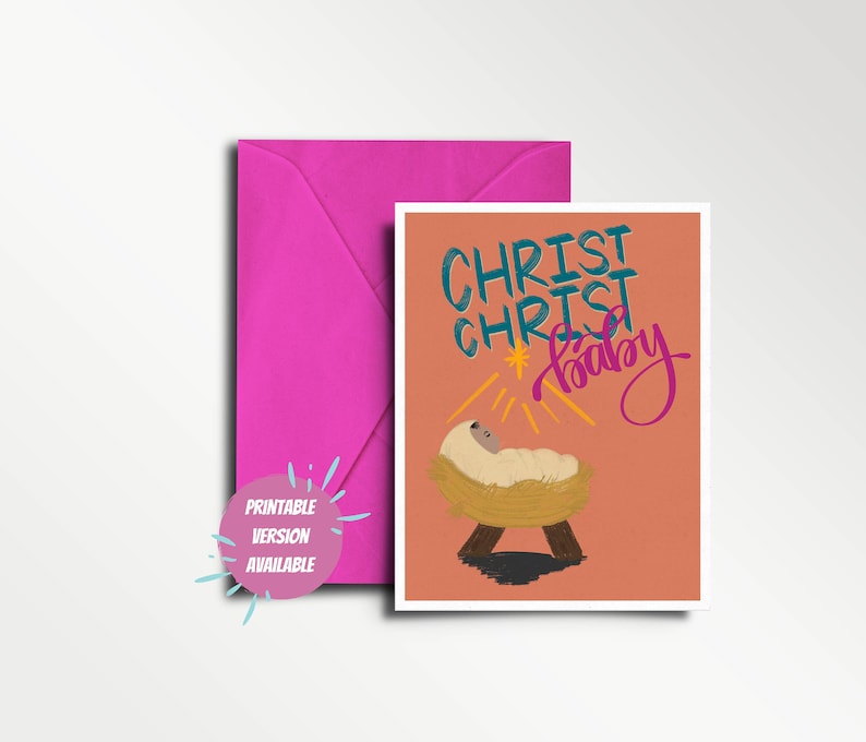 Baby Jesus Printable Christmas Card 90s Rap Hip-hop - Etsy