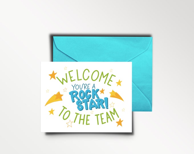 Welcome to the Team Card, Card for New Employee, New Employee Card, New ...