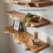 Floating Shelf, Sound Wave Art, Wall Hanging, Wall Shelf, Live Edge ...