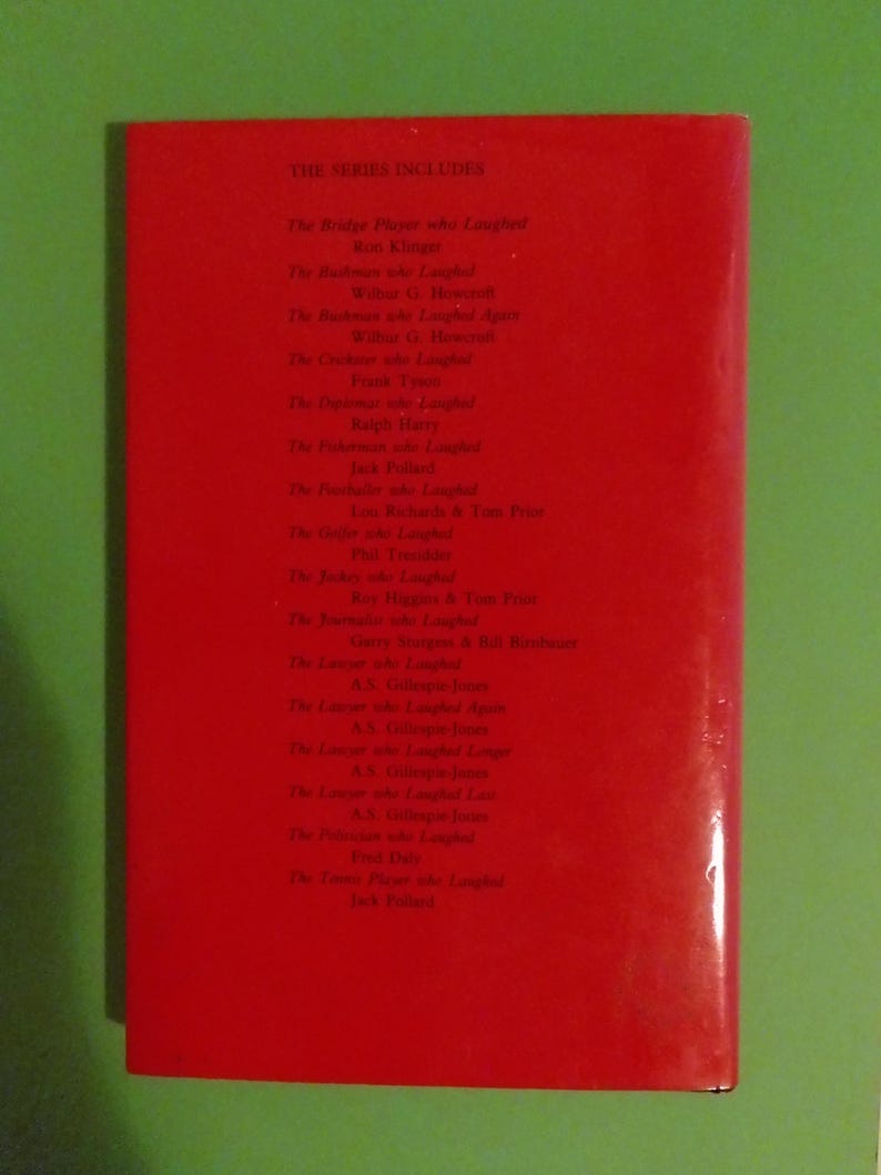 1984 the Bridge Player Who Laughed by Ron Klinger - Etsy