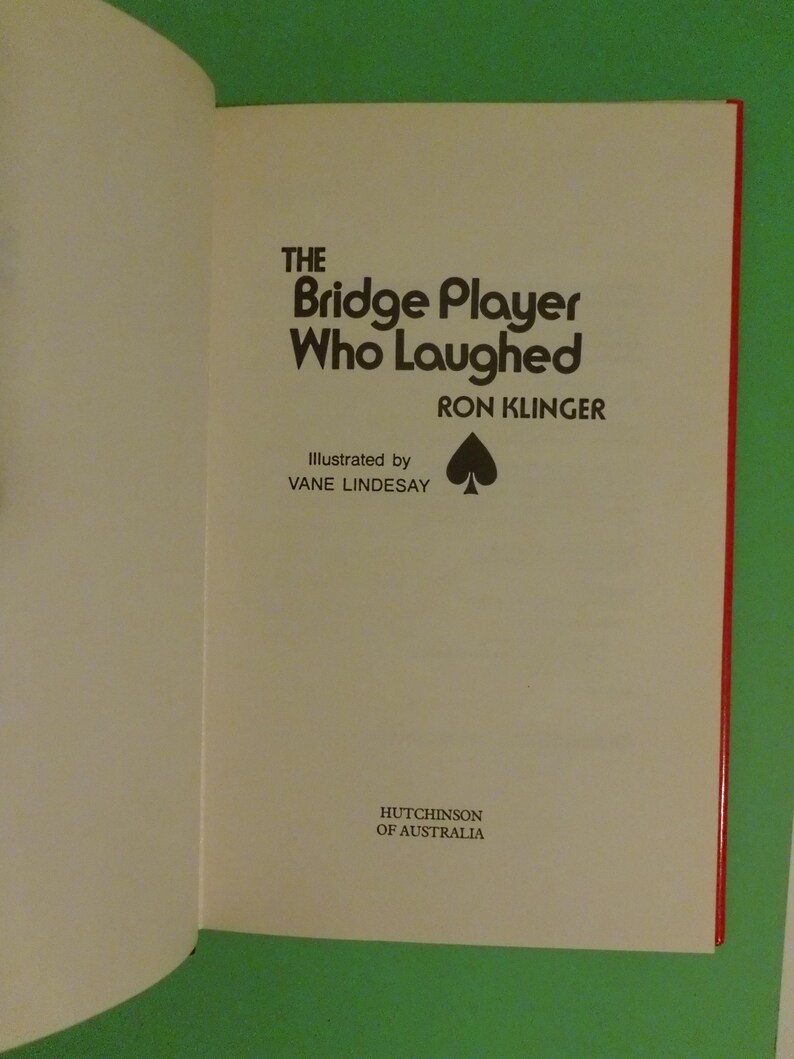 1984 the Bridge Player Who Laughed by Ron Klinger - Etsy