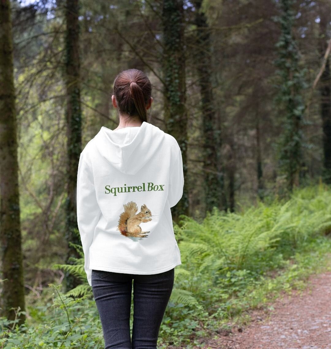 Squirrel Box Logo Relaxed Fit Hoodie - Etsy