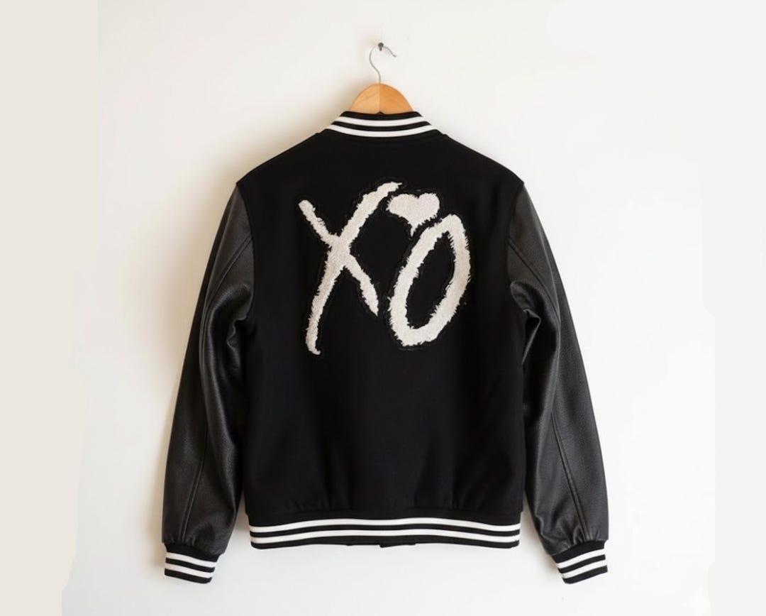 The Weeknd XO Jacket Black | Singer Style Leather Biker Jacket Gift - Etsy