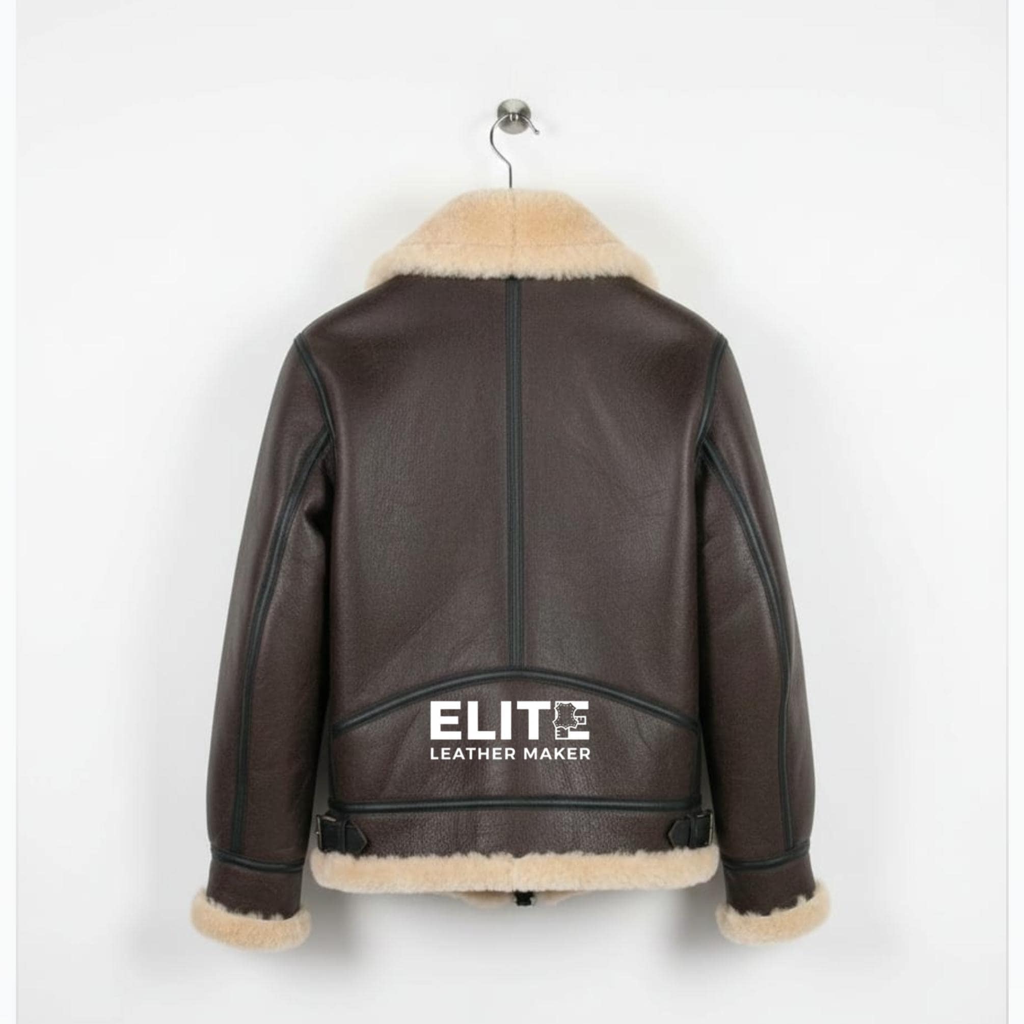 Leon Kennedy RE4 Jacket | Brown B3 Bomber Shearling Leather Aviator ...