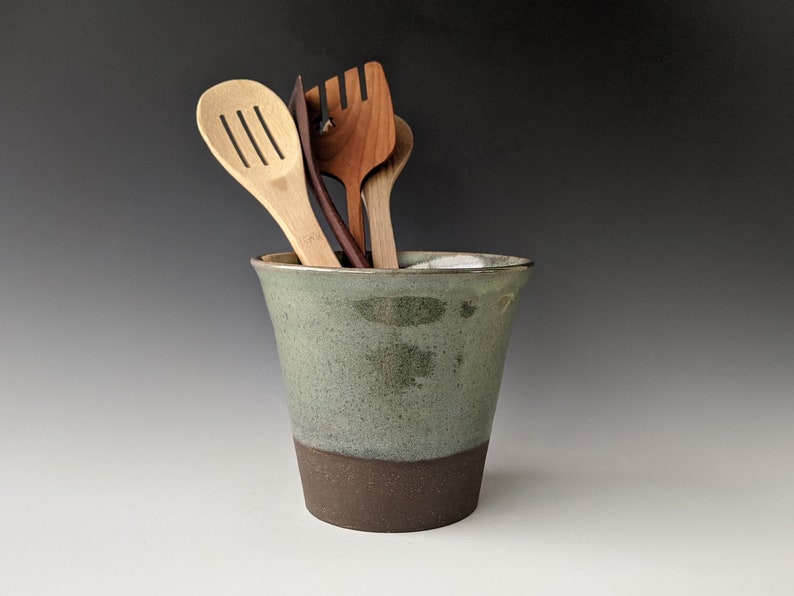 Ceramic Vase, Utensil Holder, Kitchen Tool Holder, Pottery Vase - Etsy
