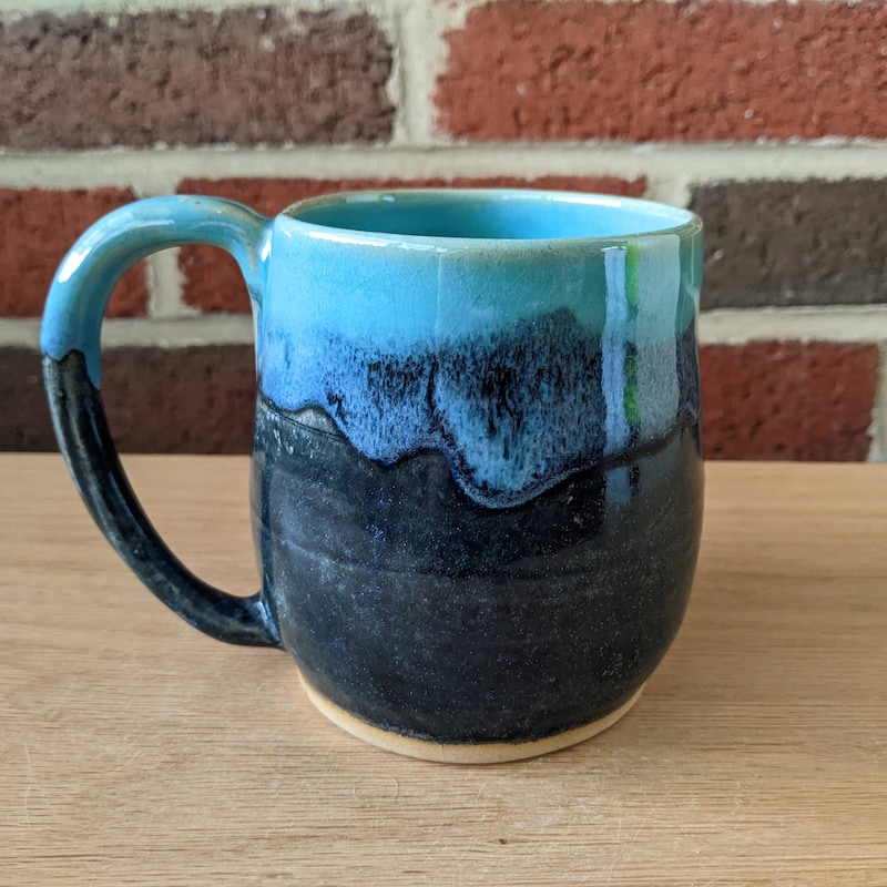 Blue Pottery Mugs - Etsy