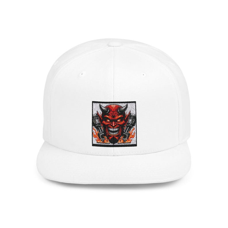 Snapback Cap With Hot Rod Demon Design, Classic Baseball Hat, Hip Hop ...
