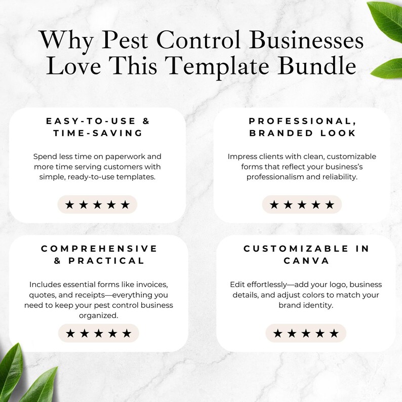 Pest Control Forms, Editable Invoice Templates, Exterminator Job ...