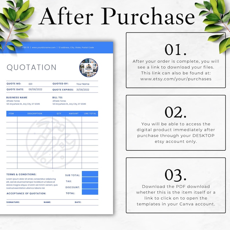 Handyman Invoice & Estimate Template, Service Request Form Bundle, Home ...
