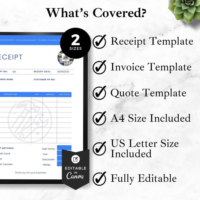 Handyman Invoice & Estimate Template, Service Request Form Bundle, Home ...