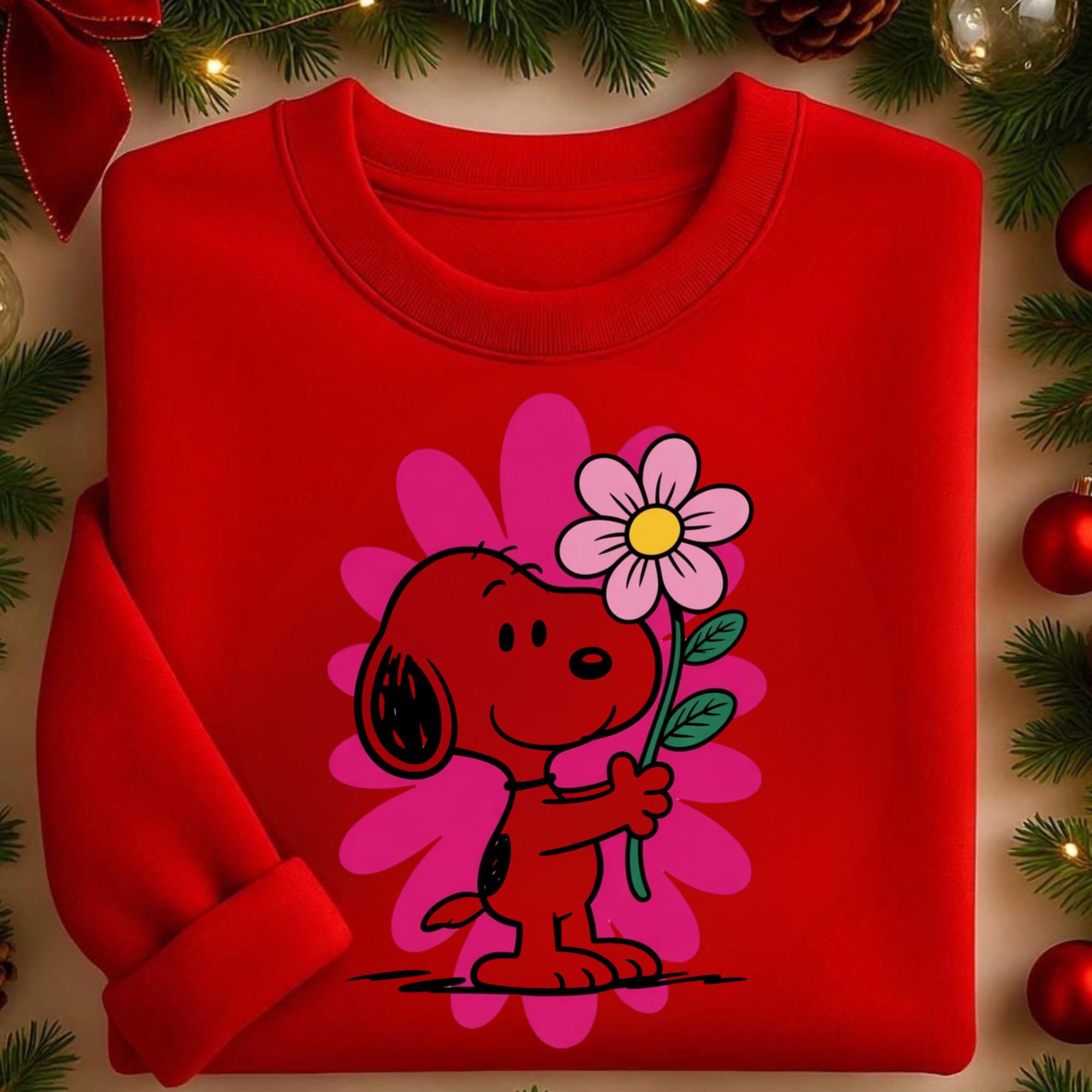 Snoopy Flower Png, Peanuts Pink Floral Digital Download, Snoopy ...