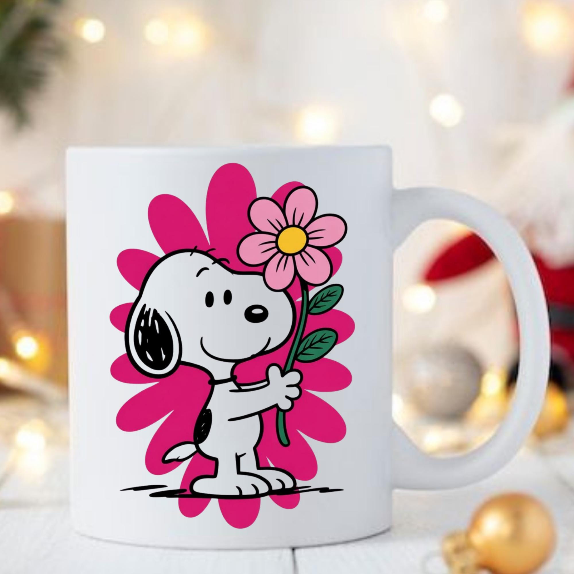 Snoopy Flower Png, Peanuts Pink Floral Digital Download, Snoopy ...