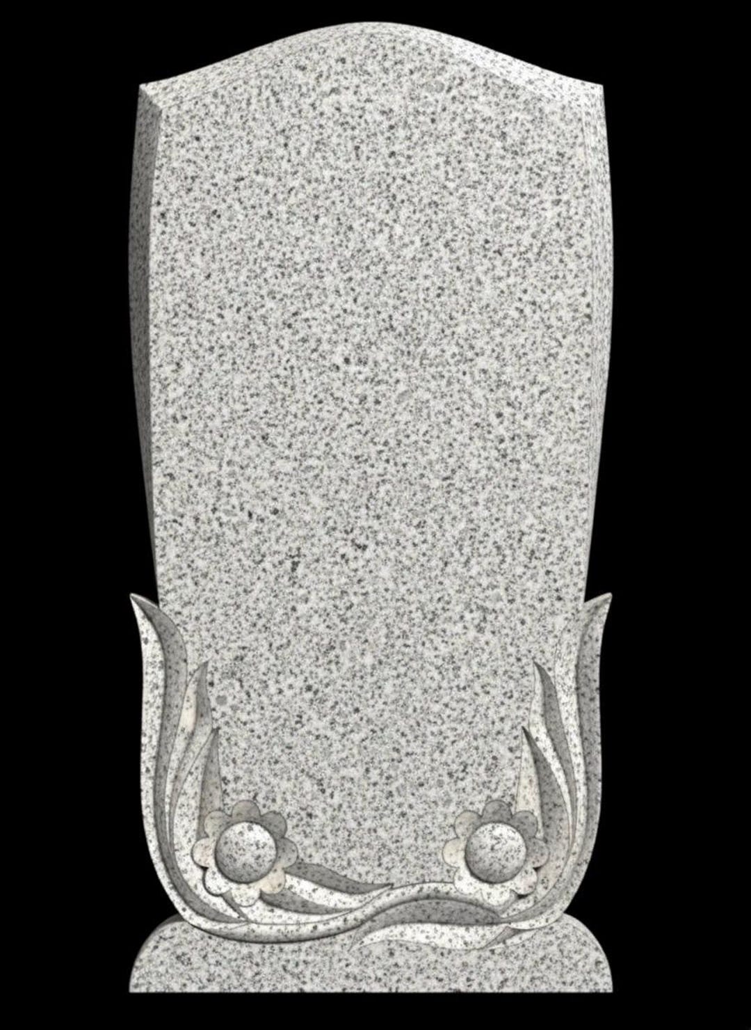 Flower Ornament Memorial Headstone CNC Design, STL File (digital ...