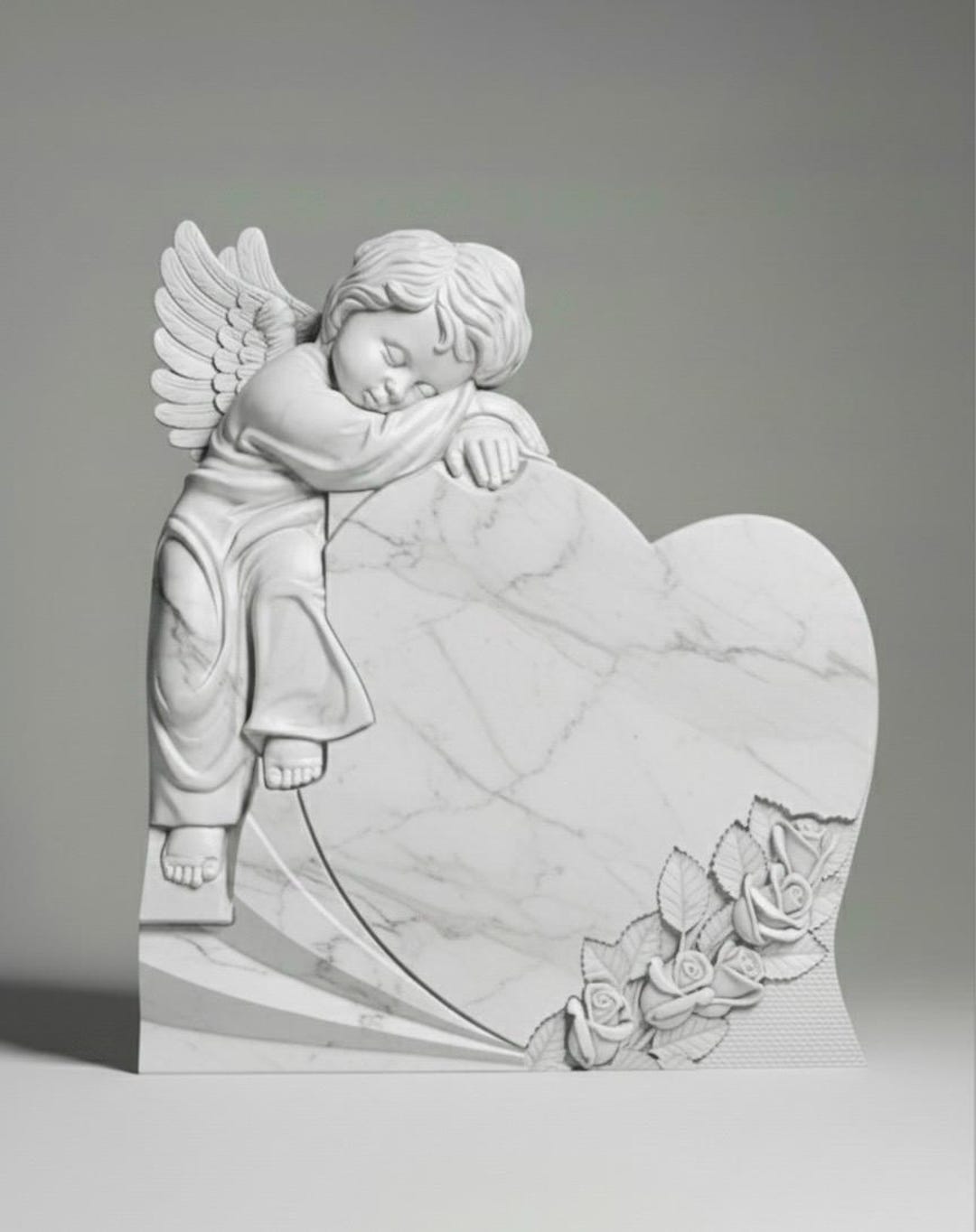 Angel’s Grace 3D STL Model for CNC Router and 3D Printing, Memorial ...