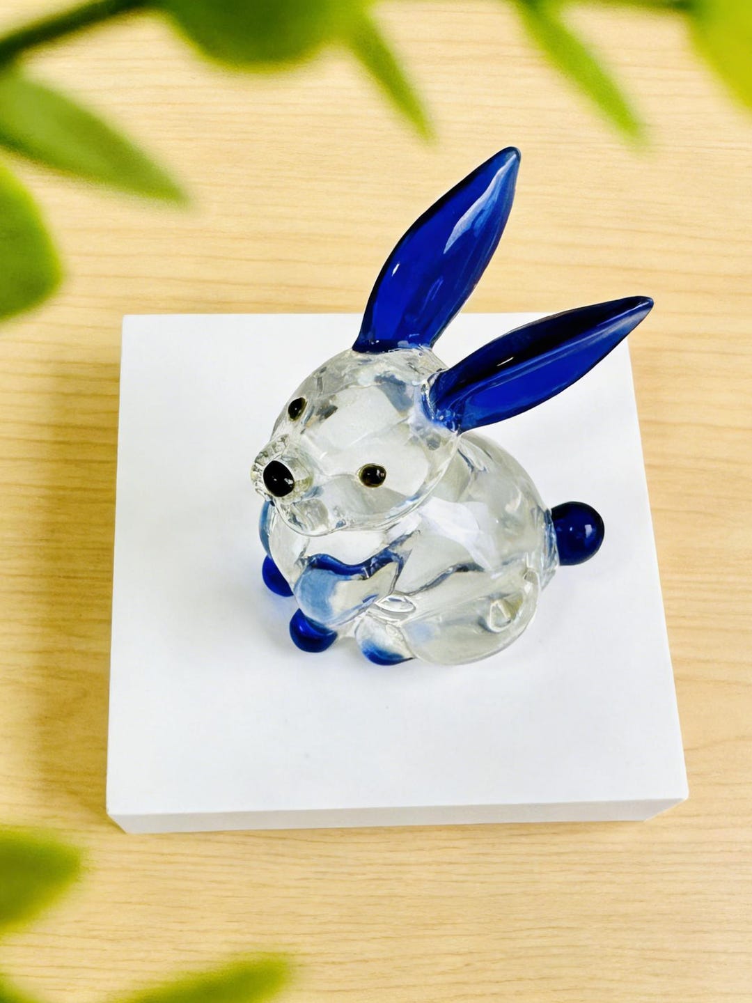 Art Glass Rabbits, Hand-blown Glass Rabbits, Glass Miniature Crafts ...